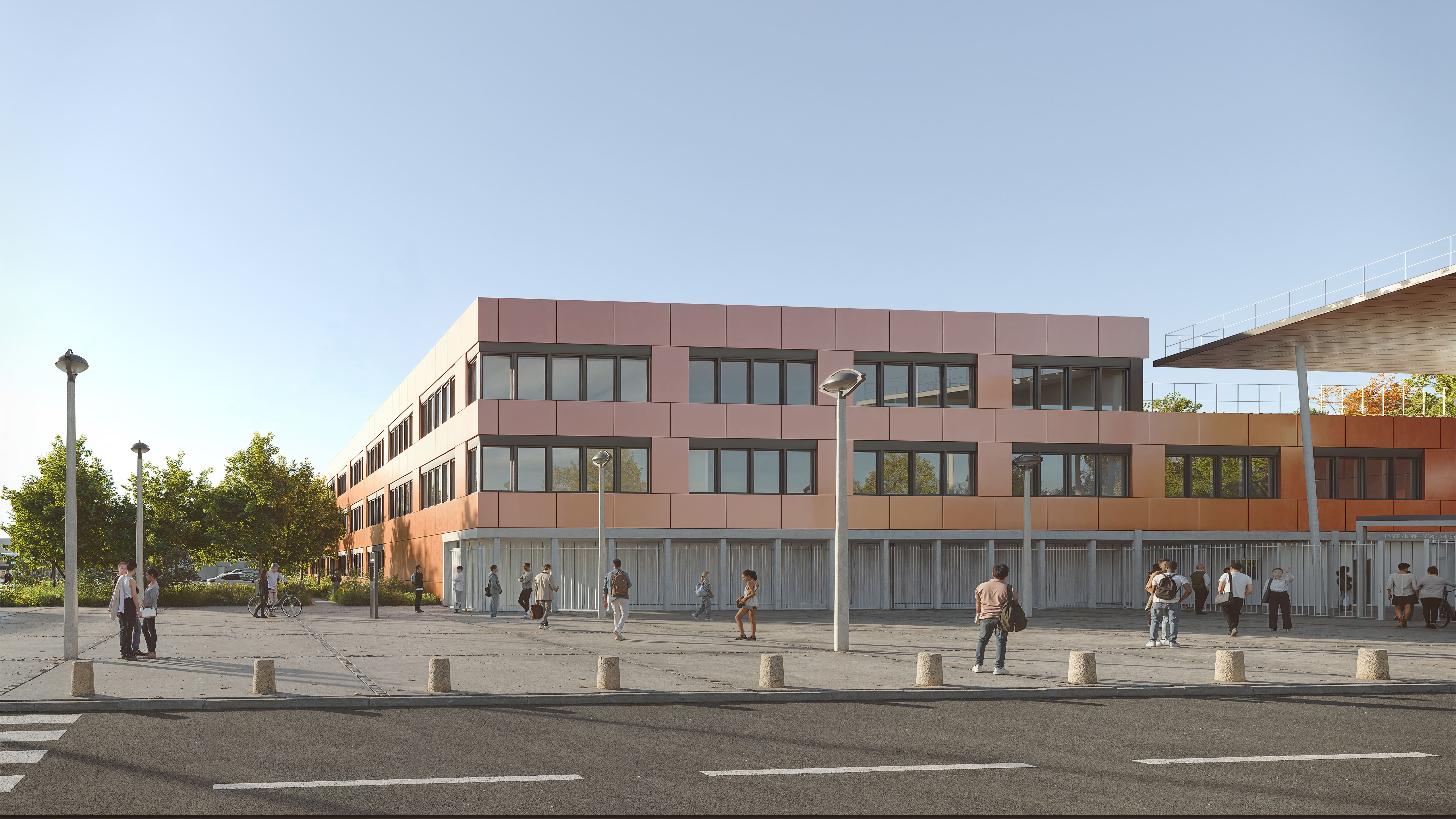 Léon Grosse remporte l’extension et le réaménagement du lycée Ampère de ...